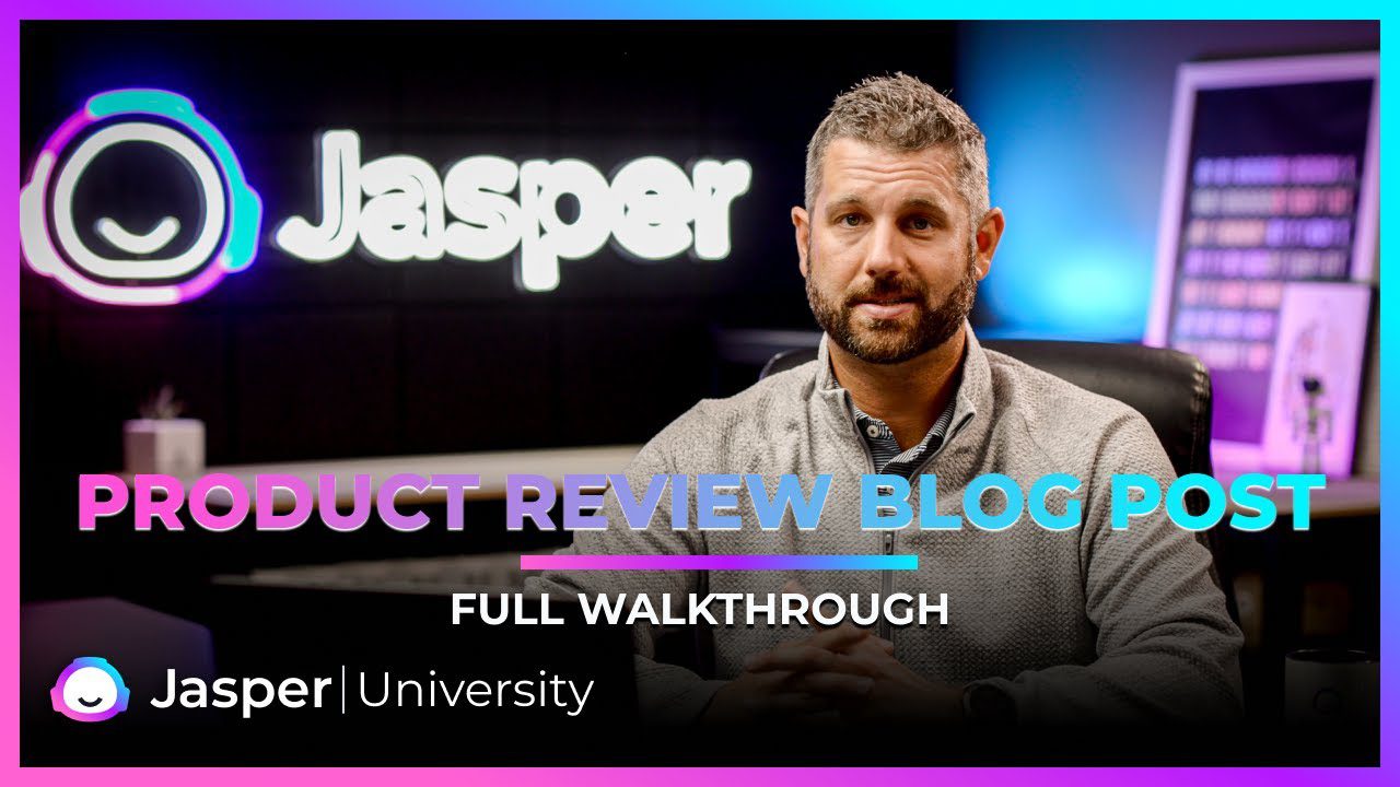 Video Thumbnail: Writing a Product Review Blog Post With Jasper AI ...