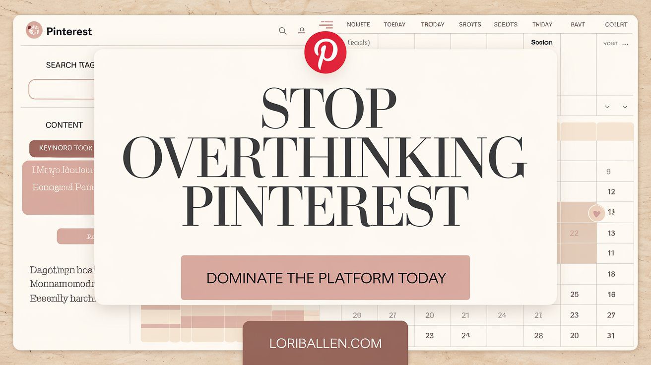Stop Overthinking Pinterest: Here’s How to Dominate the Platform – Lori ...